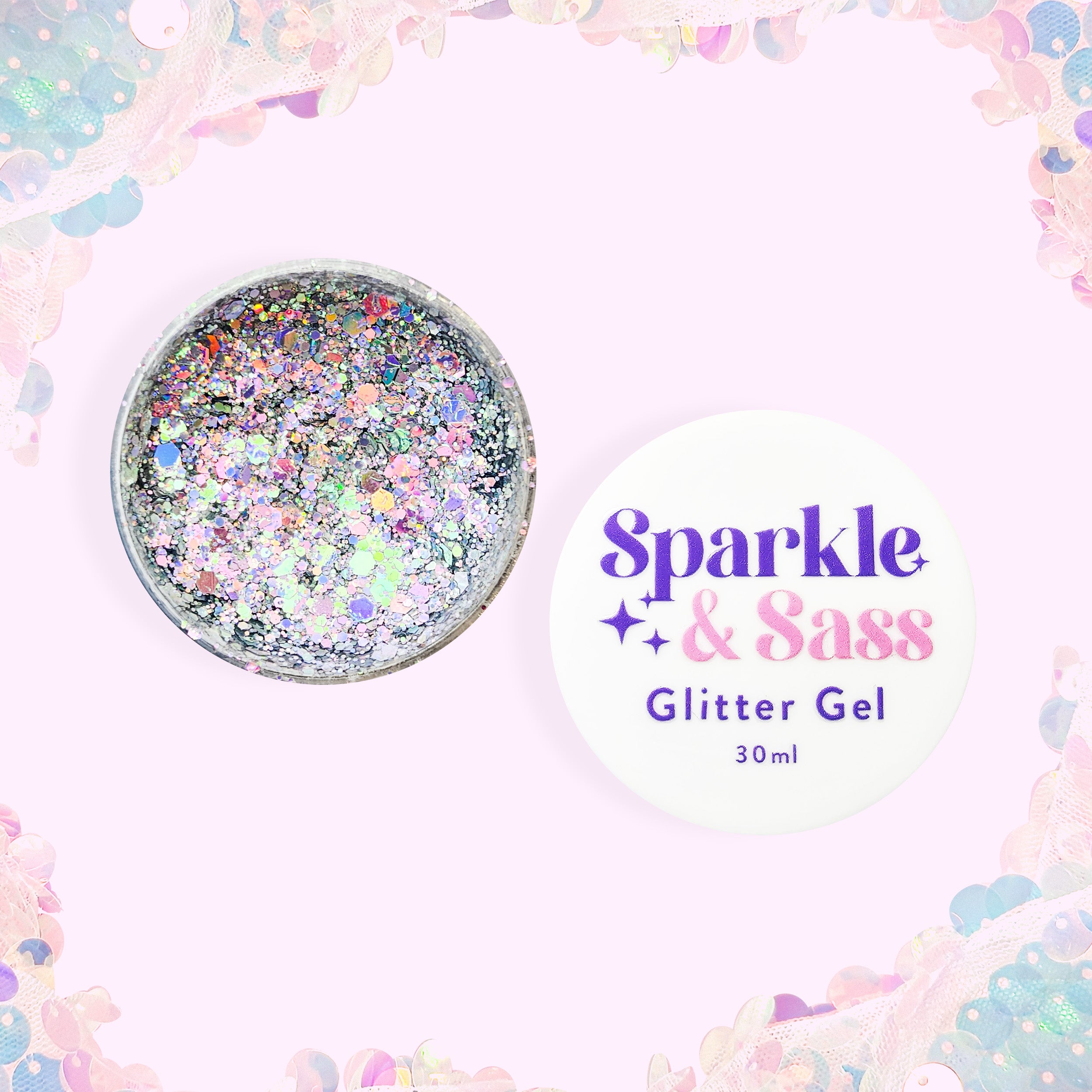 Glitter Gel - Moonlight Shimmer - 30ml – Sparkle & Sass